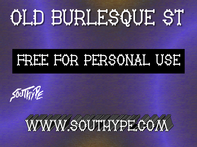 Download Old Burlesque St Font Fontsme